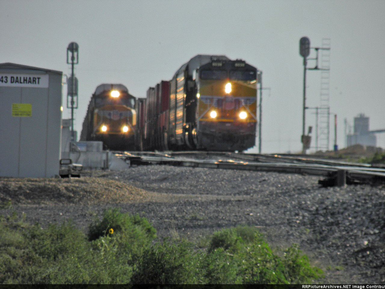 UP 8038 on the Stack Train